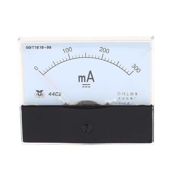 DC 0-300mA Class 1.5 Accuracy Current Measurement Panel Ammeter Gauge ...