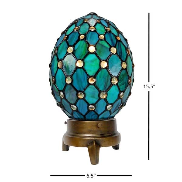 Elenora Jewel Tiffany Decorative Egg - Antique Bronze - Bed Bath ...