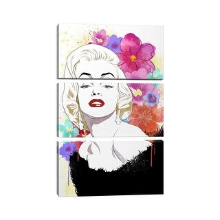 iCanvas "Va Va Voom Flower Color Pop" by 5by5collective 3-Piece Canvas ...