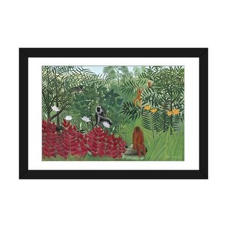 iCanvas "Tropical Forest With Monkeys, 1910" by Henri Rousseau - Bed ...