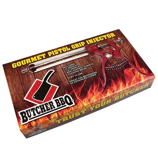 Gourmet Pistol Grip 50cc Meat Injector Syringe All Metal Handle Butcher ...