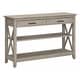 Key West Console Table with Drawers and Shelves by Bush Furniture - Bed ...