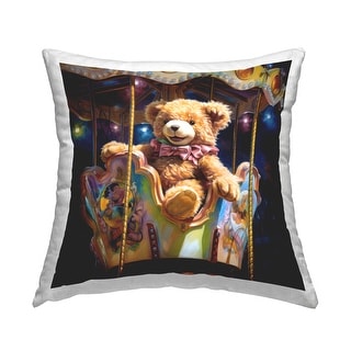 Stupell Teddy Bear on Carousel Design by Ray Powers - Bed Bath & Beyond ...