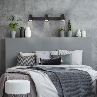 Dale 3-Light Matte Black Plug-In Track Lighting - one size - Bed Bath ...