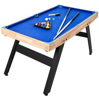 48" Wood Pool Table Portable Billiards Table for Kids and Adults - 48"L ...