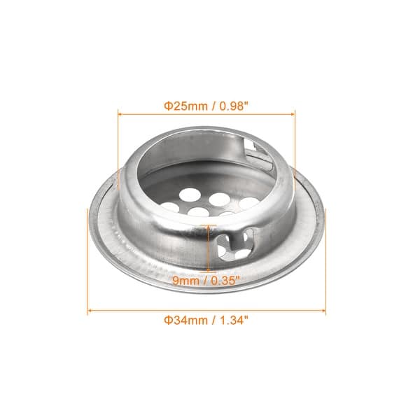 25mm Circular Soffit Vent, 40pcs Stainless Steel Round Air Vents ...