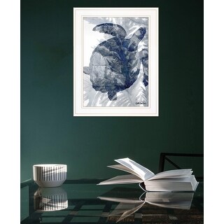 HomeRoots Blue Toile Roses Unframed Print Wall Art - Bed Bath & Beyond ...