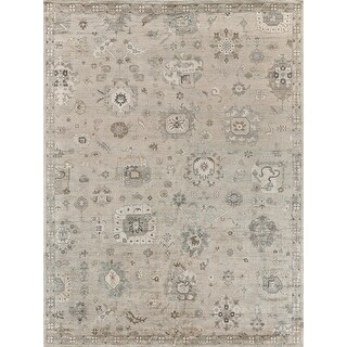 EXQUISITE RUGS Museum Hand-knotted Bamboo Silk Pewter Area Rug. - Bed ...