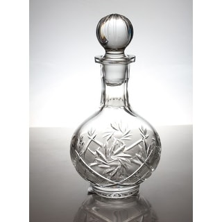 Neman Glassworks 12 fl oz High-End Mill Crystal Cut Spirits Decanter ...