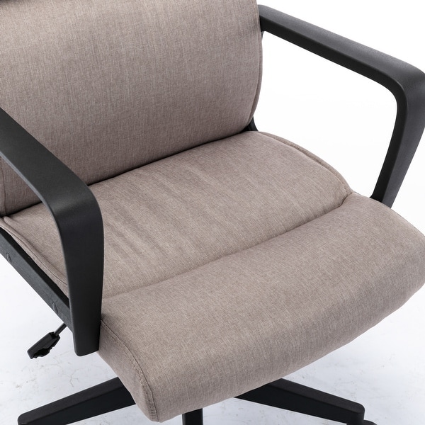Swivel Fabric Executive Office Chair Spring Cushion Mid Back with PP ...