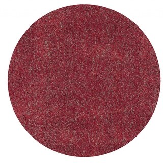 6' Red Heather Round Indoor Shag Rug - 6' x 7' - Bed Bath & Beyond ...