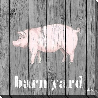"Barnyard Pig" Print on Canvas - Bed Bath & Beyond - 36038885
