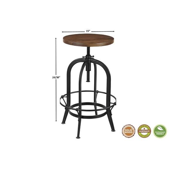 Laurel Adjustable Height Wood Stool - Bed Bath & Beyond - 39045021