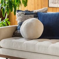 Pearl Round Sphere Velvet Accent Pillow - Bed Bath & Beyond - 36755852