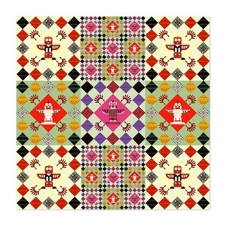 Patchwork Digital Pattern Patterns Symmetry Textile Art Print/Poster ...