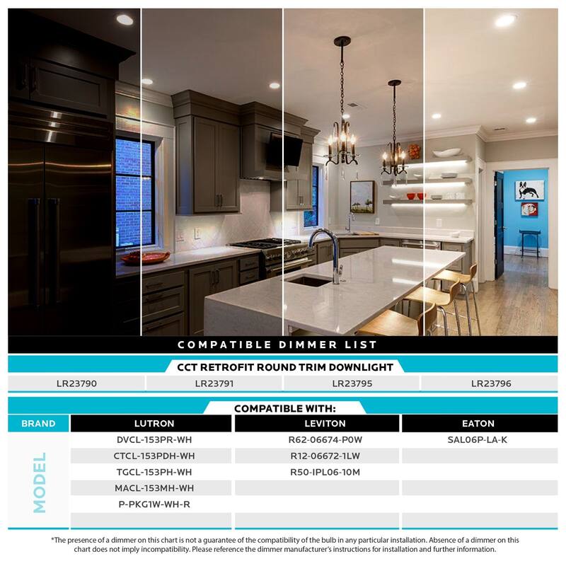 Luxrite 4" LED Recessed Lighting, Color Temperature Selectable 2700K ...