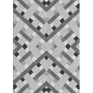 Ahgly Company Machine Washable Transitional Platinum Silver Gray Area ...