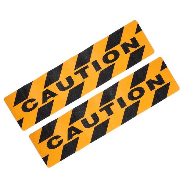 2pcs 6" x 24" Caution Warning Sticker Anti Slip Adhesive Abrasive Floor ...