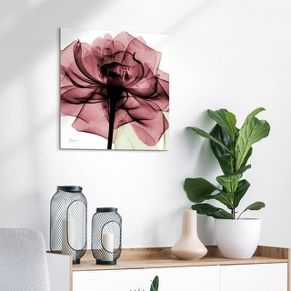 "Chianti Rose II" Rose Flower Wall Art on Frameless Free Floating ...