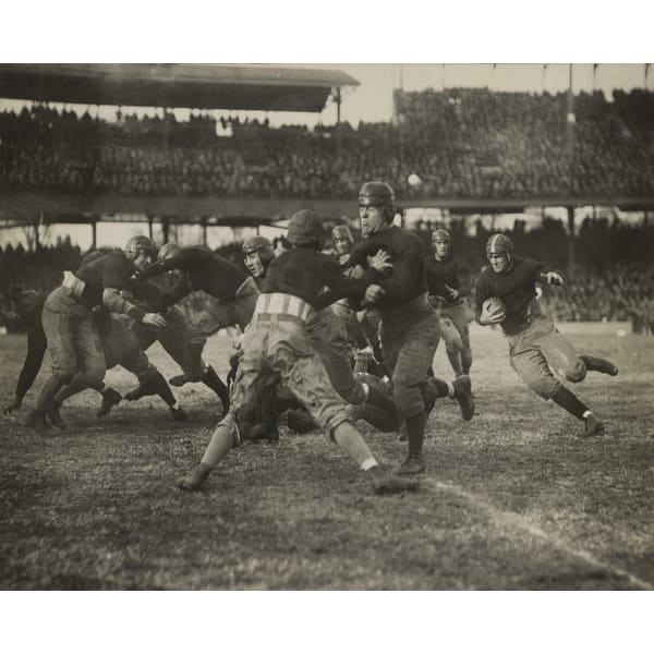 1920S Football Action Thousands Of Spectators Watch From Double Decker ...