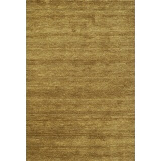 Ahgly Company Machine Washable Contemporary Dark Golden Rod Brown Area ...