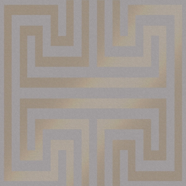 NEXT Metallic Greek Key Grey Wallpaper - Bed Bath & Beyond - 37480295