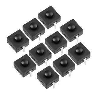 10 Pcs 12x12x9mm 2 Poles PCB Latching Tactile Tact Push Button Switch ...