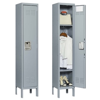 1 Door 66"Tall Steel Lockers Storage Locker Cabinet for Gym, School ...