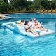 Floating 4 Person Inflatable Lounge Raft with 130W Electric Air - Bed ...