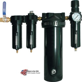 StageAir Desiccant Dryer, Zinc & Aluminum Bowl, 1/2" NPT, 250 PSI ...