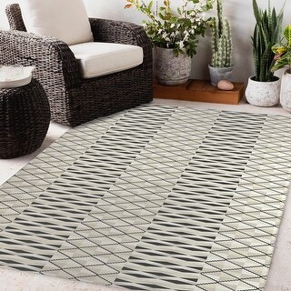 STEPPING STONE CREAM Outdoor Rug By Becky Bailey - Bed Bath & Beyond ...