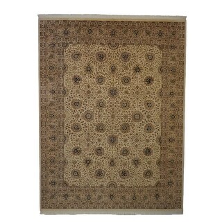 Canvello Hand Made Formal All Over Pakistan Tabriz Rug - 9'2'' X 12'1 ...