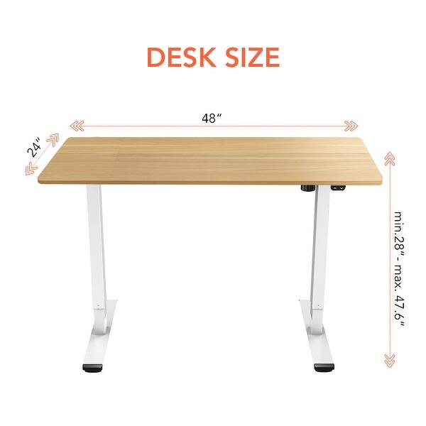 FlexiSpot 48"x24" Electric Home Office Height Adjustable Standing Desk ...