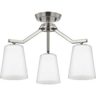 Progress Lighting P400342 Vertex 3 Light 18" Wide Semi-Flush Ceiling ...