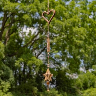 Set of 8 Assorted Hanging Metal Decorative Wind Chime Chains - Bed Bath ...