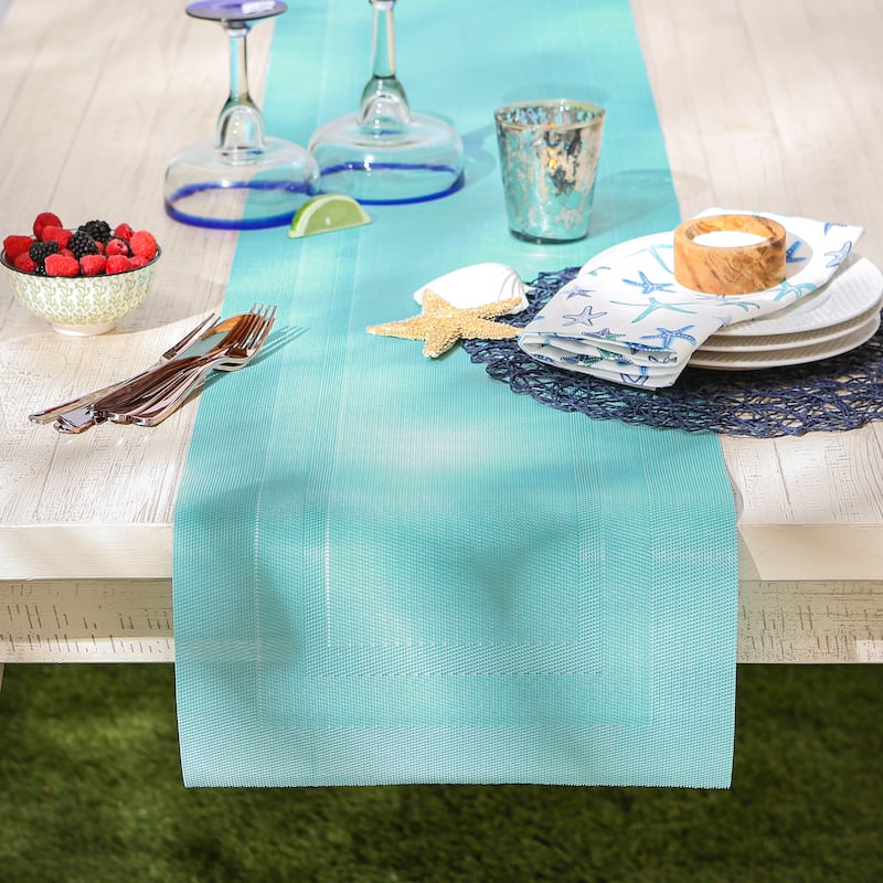 Design Imports PVC Doubleframe Table Runner (0.25 inches high x 14 ...