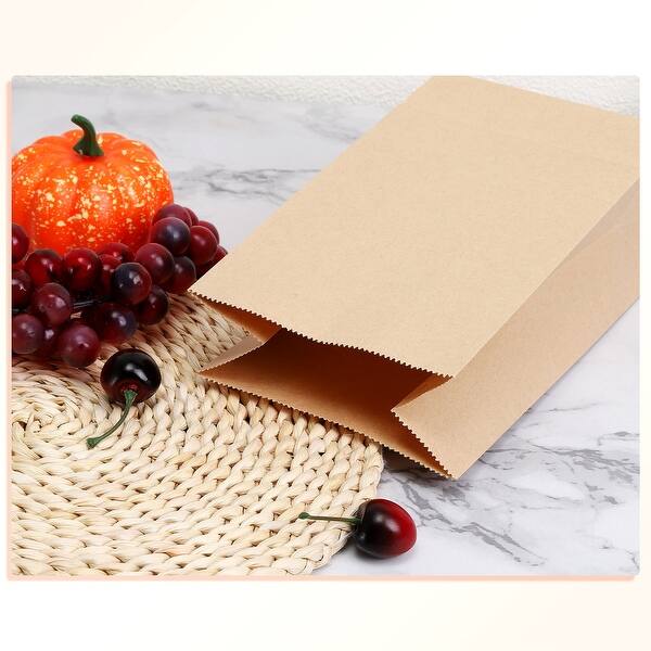 Paper Bags Brown Paper Grocery Bag 6lb 5.91x10.63x3.54-in 60g, Pack of ...