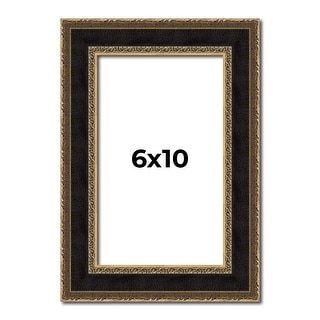 6x10 Frame Gold Antique Vintage Sold Wood Picture Frame | 1.75 Inch ...