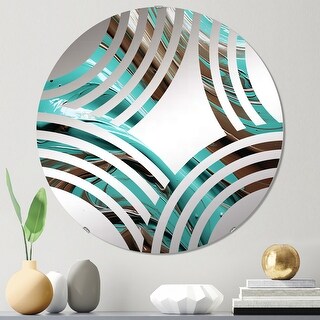 Designart "Elixir Cacao Ice Cream Liquid II" cacao Turquoise Wall ...