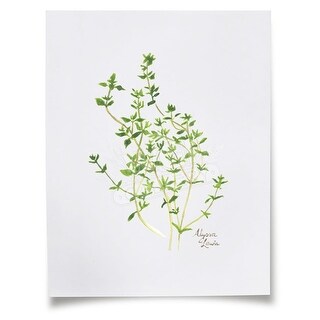 "Nature's Lace 2" - Thyme - Individual Paper Print - Unframed - 13" x 9 ...