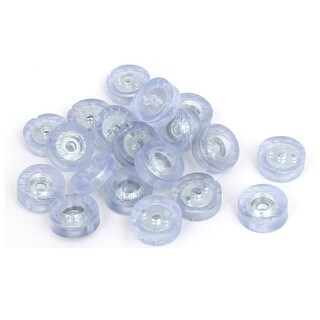 Furniture Table Chair Leg Cylindrical Shape Foot Pads Clear Blue 18mm ...