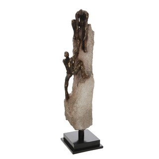 23" Rock Climber Sculpture Contemporary Artistic Polyresin Mountain ...