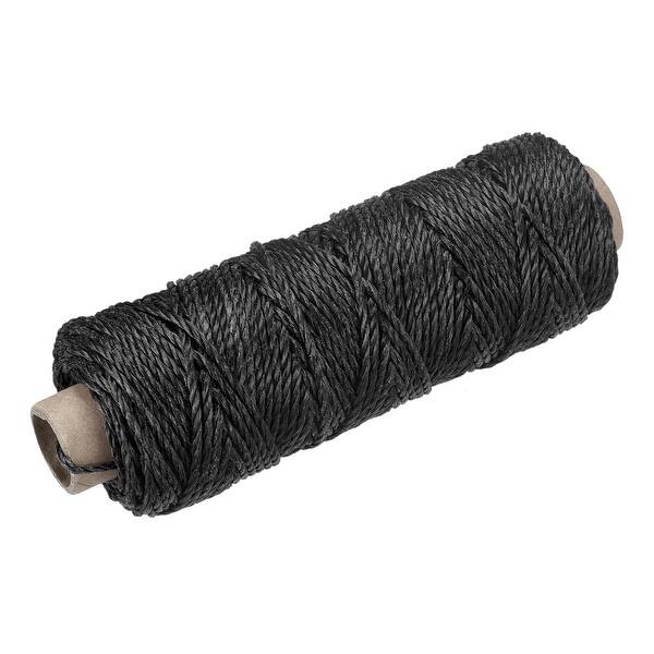 Twisted Nylon Mason Line Black 50M/164 Feet 2MM Dia for DIY Projects ...
