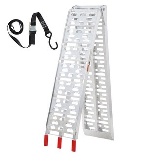 Aluminum Motorcycle Ramp, 750lbs Folding Loading Ramp - 7.5ft - 89"x11 ...