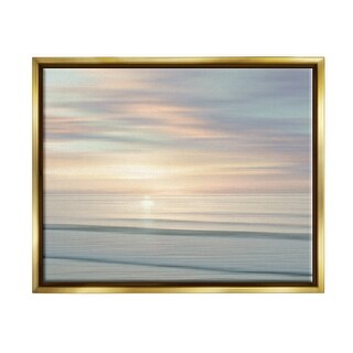 Stupell Sun on Ocean Reflection Framed Floater Canvas Wall Art Design ...