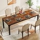 Dining Table for 6-8 Person, 78 inch Long Rectangular Kitchen Dining ...