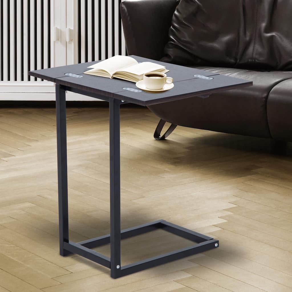 HomCom Expanding Tray Side Table - 24*18*24 - Overstock - 17966915