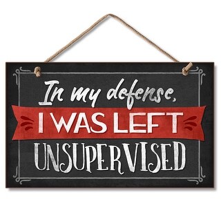 Hanging Wood Sign - Unsupervised - Bed Bath & Beyond - 32713026