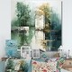 Designart "Green And White Forest Echoes I" Forest Wall Art - Bed Bath ...