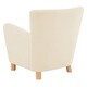 SAFAVIEH Couture Carey Faux Shearling Accent Chair. - 31 IN W x 27 IN D ...